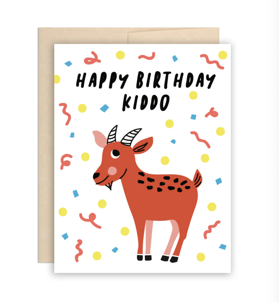 Happy Birthday Kiddo Card – snugonthedanforth